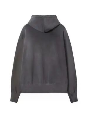 Maison Kitsuné Faded-effect Logo-print Hoodie