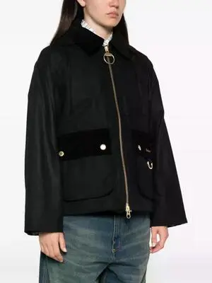Barbour Carville Waxed Jacket - Black