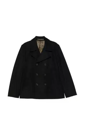 Paul Smith Double-breasted Peacoat - Black