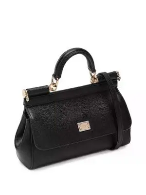 Dolce & Gabbana Mini Sicily Handbag In Dauphine Calfskin