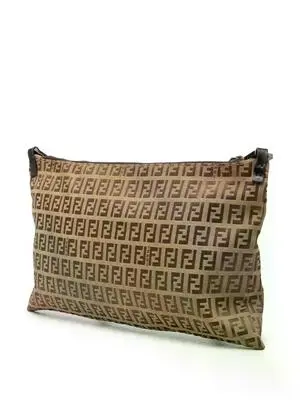 Fendi 2000-2010 Zucchino Canvas Crossbody Bag