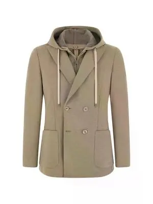 Boggi Milano Sweatshirt Blazer Madison In Cotton Blend B Jersey - Neutrals