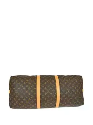 LOUIS VUITTON 1999s Monogram Keepall Bandouliere 60 Duffle Bag