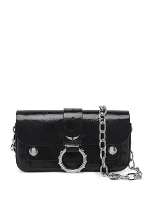 Zadig&Voltaire Crinkled-leather Chain-strap Wallet