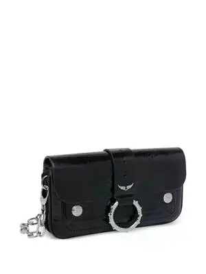 Zadig&Voltaire Crinkled-leather Chain-strap Wallet