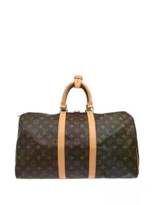 LOUIS VUITTON 2002 Keepall 45 Travel Bag - Brown