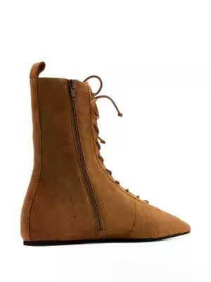 Le Monde Beryl Wren Lace-up Suede Boots - Brown