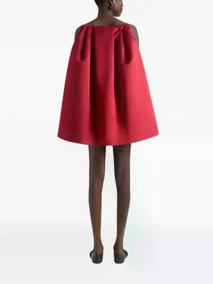 Givenchy Sliced Mini Dress In Satin With Cape