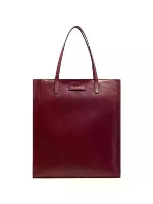 THE BRIDGE Bovine Leather Tote Bag - Red