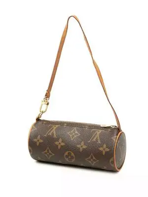 LOUIS VUITTON 2000-2026 Monogram Papillon Pochette Handbag - Brown