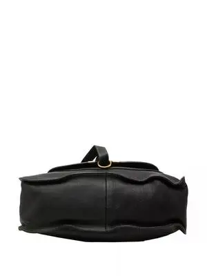 Chloé 2010 Medium Grained Leather Marcie Satchel - Black