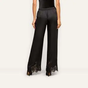 L'Agence Mirel Satin Lace Pants