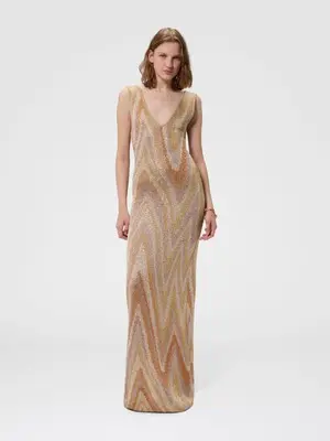 Missoni Long Dress In Zig Zag Jacquard