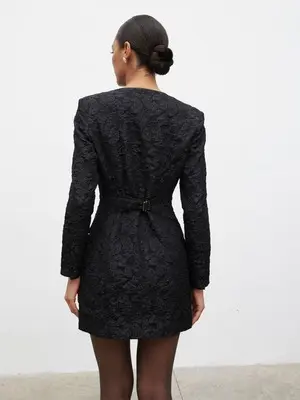 PRETTY LAVISH Serel Cinched Blazer Mini Dress
