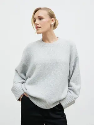PRETTY LAVISH Camille Oversized Borg Jumper