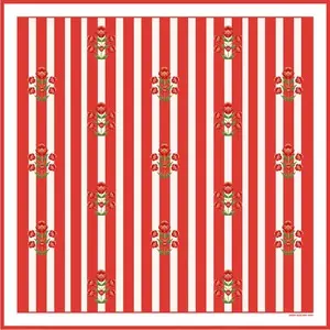 JESSIE ZHAO NEW YORK Passion Garden Double Sided Silk Scarf - Red