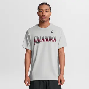 JORDAN BRAND Oklahoma Sooners Sideline Legend Dri-fit T-shirt - Gray