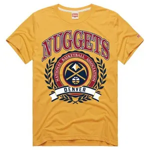 HOMAGE Denver Nuggets Crest Tri-blend T-shirt - Gold