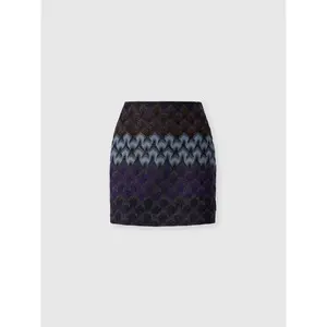 Missoni Viscose Lamé Mini Skirt With Lace Motif - Multicoloured