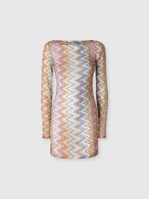 Missoni Long-sleeve T-shirt In Zig Zag Printed Fabric - Multicoloured