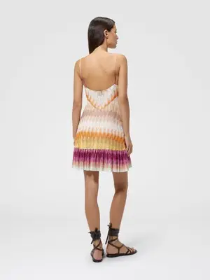 Missoni Mini Dress In Viscose With Lace Motif