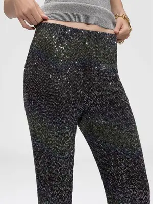 Missoni Flare Trousers With Woven Greek Key Motif - Multicoloured