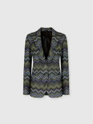 Missoni Viscose Blazer With Snake Motif - Multicoloured