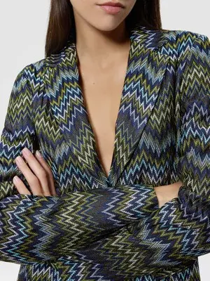 Missoni Viscose Blazer With Snake Motif