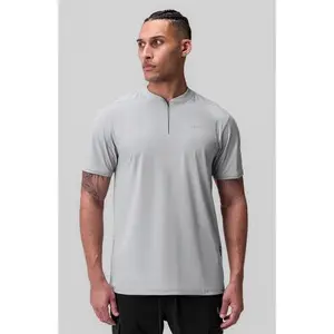 ASRV Tetra-lite Ice Zip Tee - Slate Grey