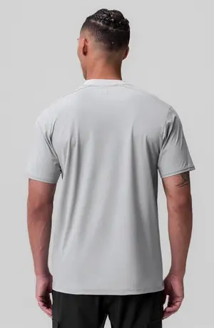 ASRV Tetra-lite Ice Zip Tee - Slate Grey