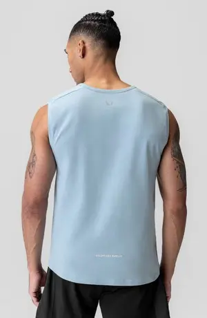 ASRV Creora Cotton Modal Cutoff Tank - Light Sky