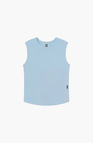 ASRV Creora Cotton Modal Cutoff Tank - Light Sky
