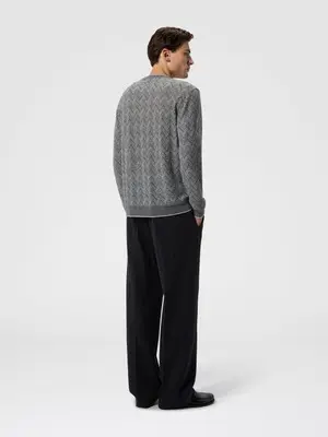 Missoni Long-sleeve Cashmere Zig Zag Sweater