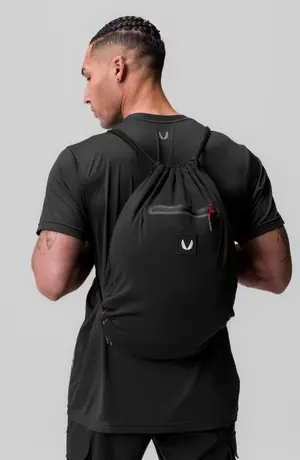 ASRV Mesh Drawstring Bag - Black