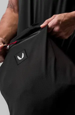 ASRV Mesh Drawstring Bag - Black