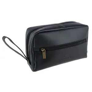 Trafalgar Henson Genuine Leather Travel & Personal Item Bag - Black