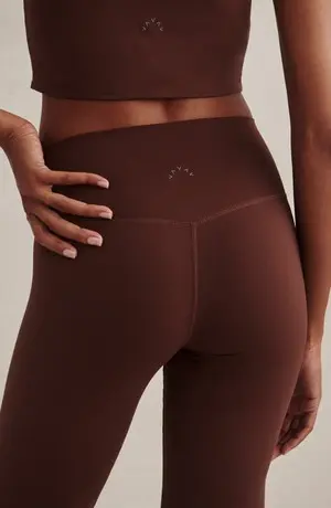 Varley Always High Waist Flare Leggings - Mahogany