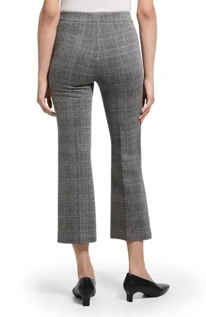 Theory Glen Plaid Ankle Kick Pants