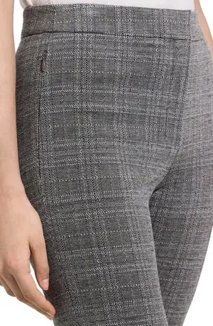 Theory Glen Plaid Ankle Kick Pants