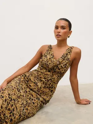 PRETTY LAVISH Arden Cowl Maxi Dress