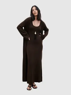 PRETTY LAVISH Dora Maxi Knit Cardigan