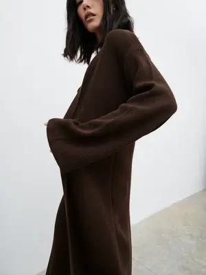 PRETTY LAVISH Dora Maxi Knit Cardigan