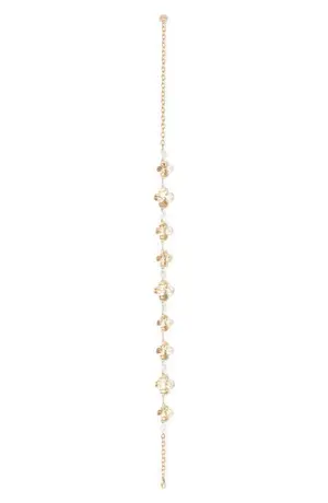 Cult Gaia Lucky Imitation Pearl Floral Choker