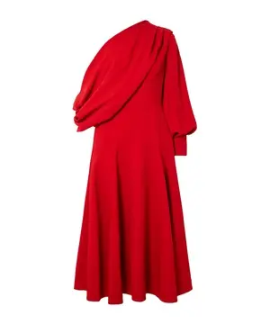 EMILIA WICKSTEAD One-shoulder Dress - Red