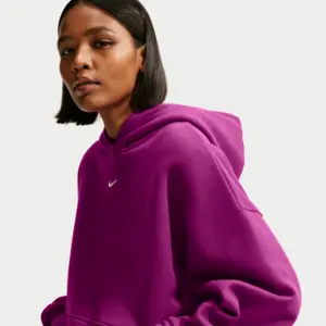 Nike Studio Fleece Medium Weight Oversized Pullover Hoodie - Red