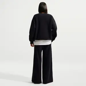Nike Studio Fleece Heavyweight Mid-rise Wide-leg Pants