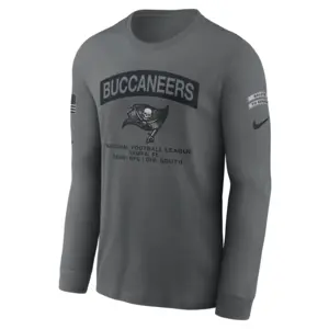 Nike Tampa Bay Buccaneers Salute To Service Nfl Long-sleeve T-shirt - Grey