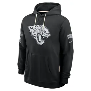 Nike Jacksonville Jaguars Salute To Service Sideline Dri-fit Nfl Pullover Hoodie - Black