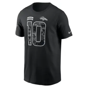 Nike Bo Nix Denver Broncos Salute To Service Nfl T-shirt - Black