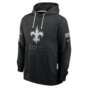 Nike New Orleans Saints Salute To Service Sideline Dri-fit Nfl Pullover Hoodie - Black